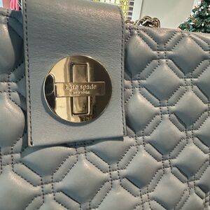 kate spade | Bags | Kate Spade Baby Blue Quilted Womens Bag | Poshmark